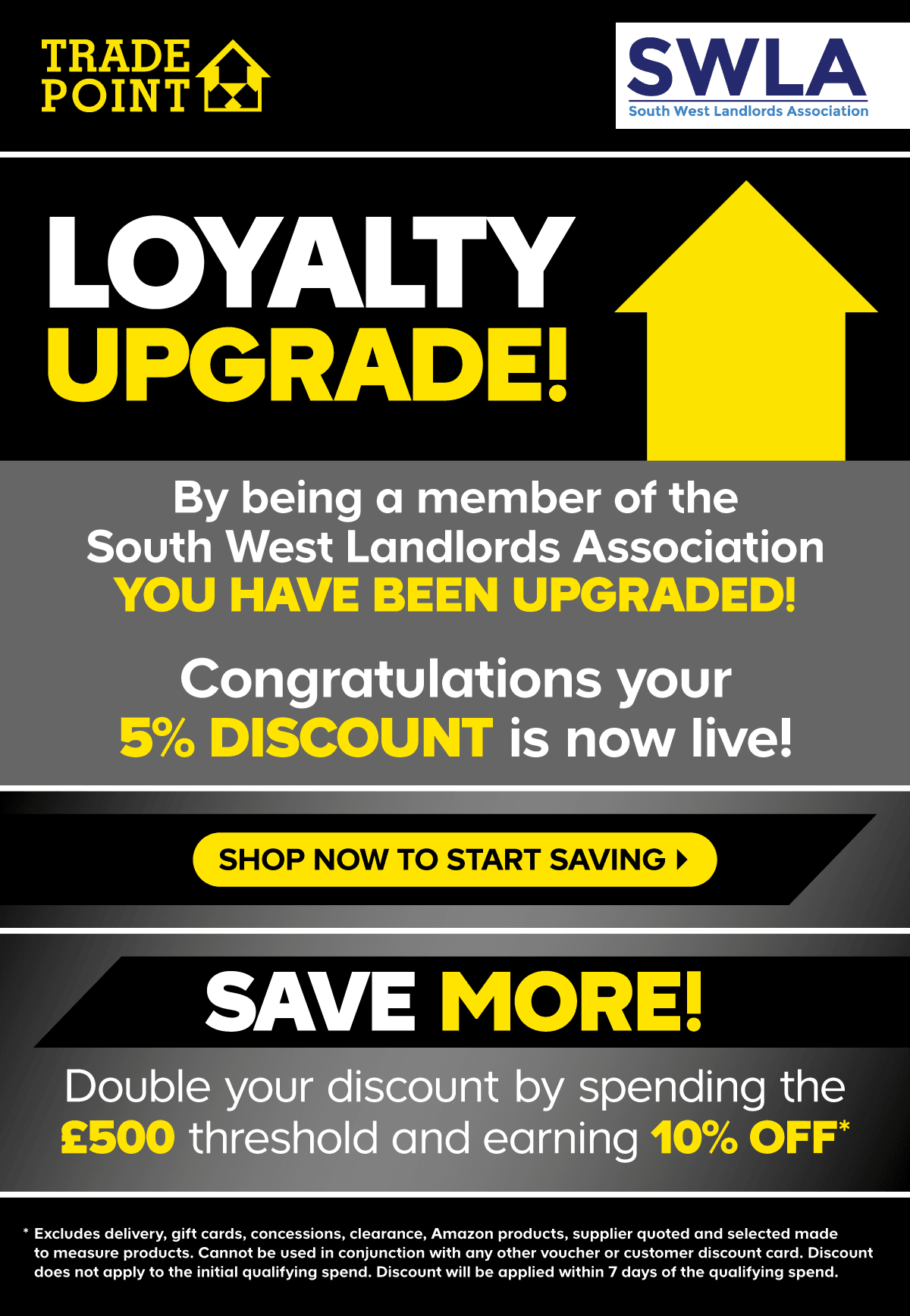 SWLA Members - 5% Discount at B&Q - South West Landlords Association